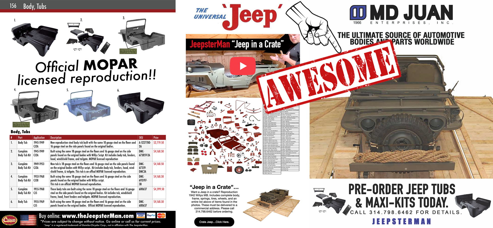 Willys Jeep Parts and Kaiser Parts from 1941-1986 – The JeepsterMan