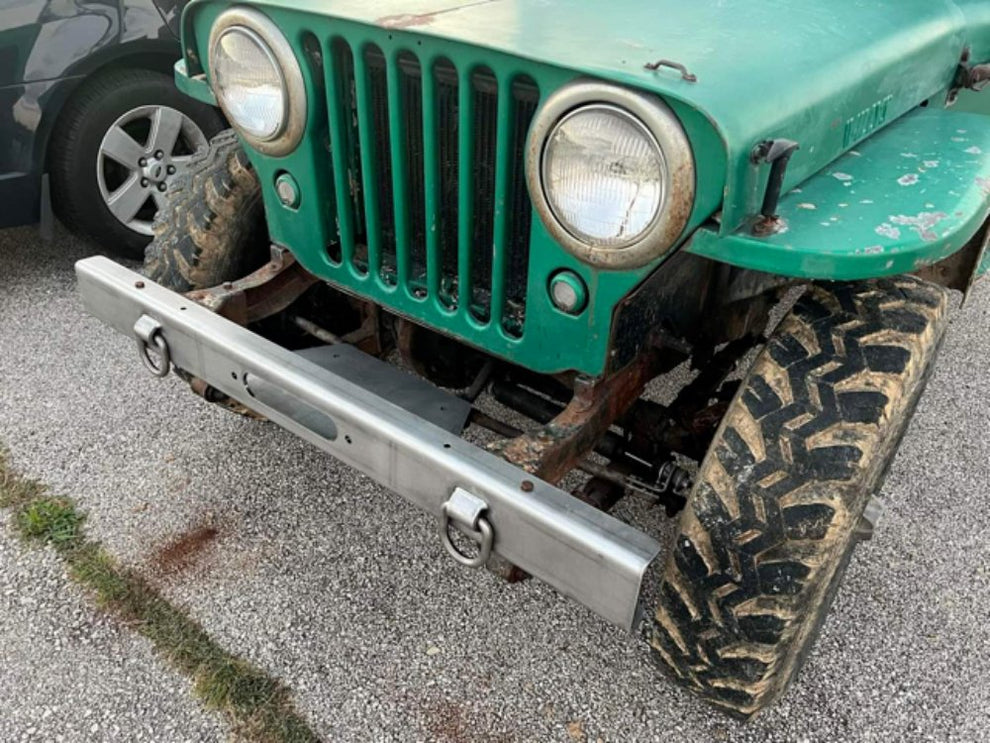 Off Road Heavy Duty Front Bumper, 1946-1964, Willys Jeep CJ-2A, CJ-3A ...