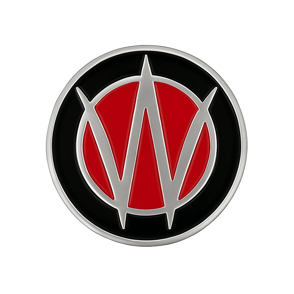 Willys Overland Center Emblem, Silver, 1953-1963, Willys Station Wagon ...