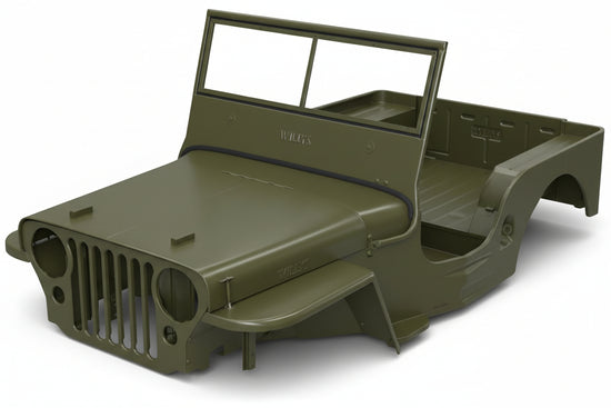 CJ-2A Complete Body Tub Kit, Early Style, Steel, 1945-1949, Willys Jee ...