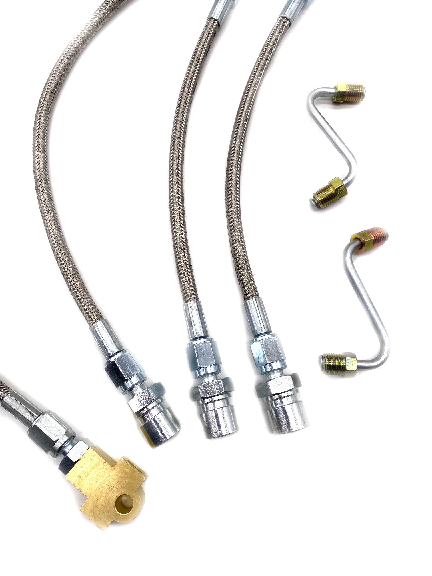 Front and Rear Stainless Steel Brake Hose Kit with Steel S Tube, 1941 ...