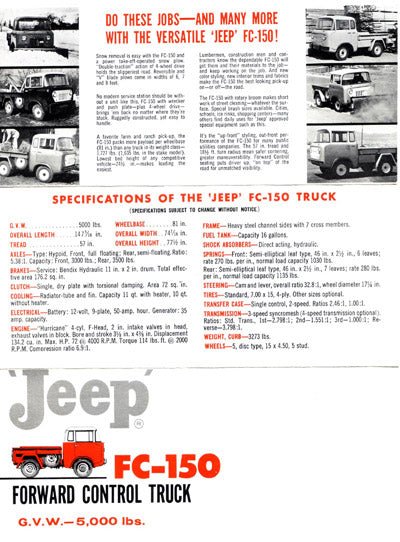 Jeep FC-150 Forward Control Truck – The JeepsterMan
