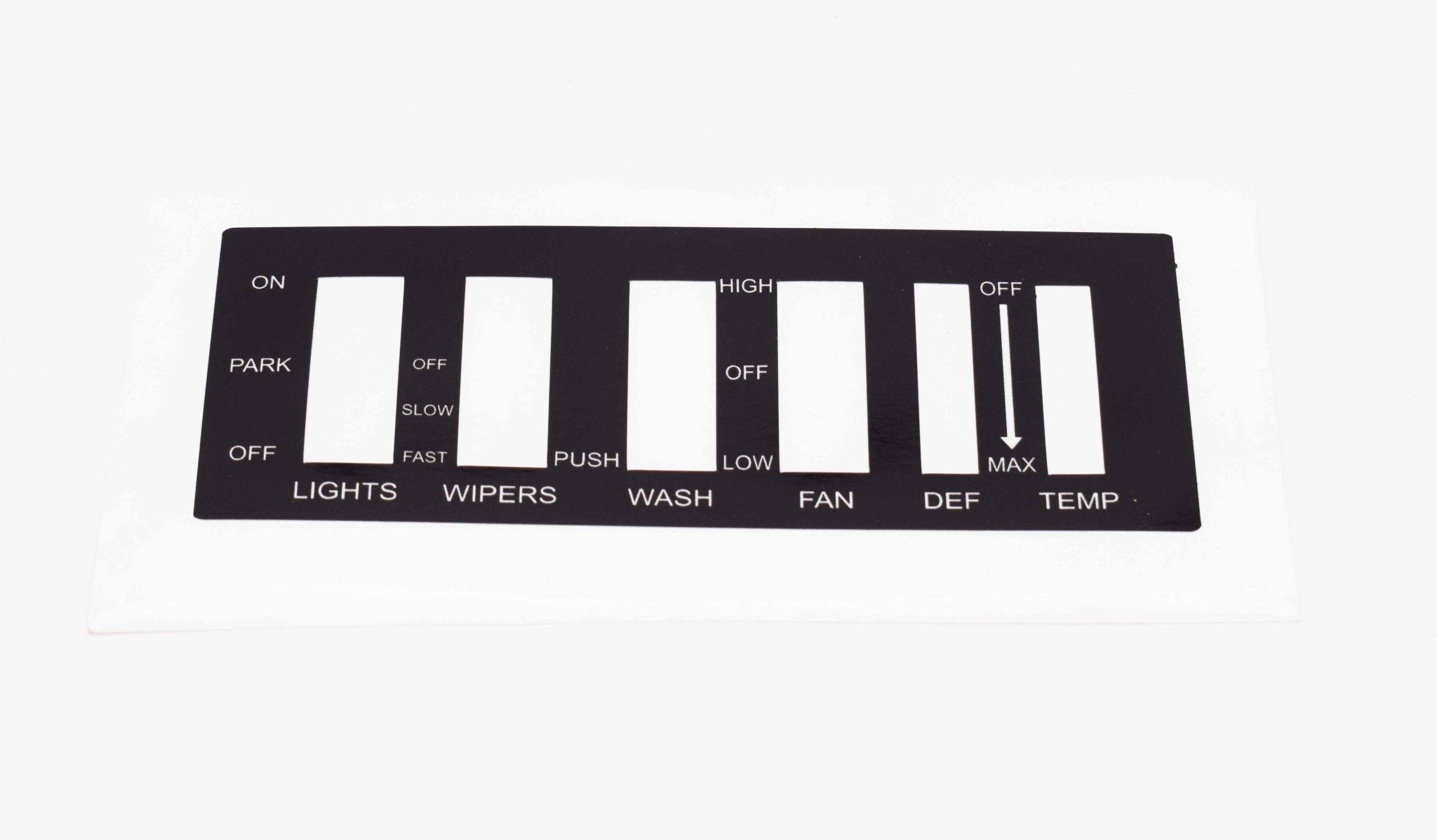 Switch Panel Overlay Decal, 1967-1973, Jeepster Commando & Jeep Comman ...