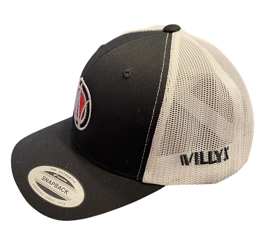 Willys Overland Embroidered Hat, White Mesh, 1941-1971, Willys and Jee ...