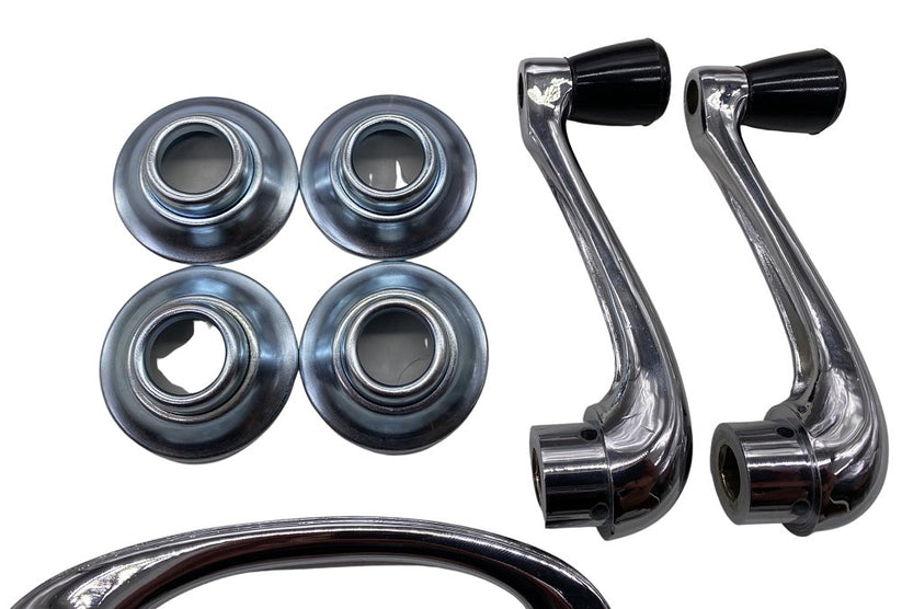 Window Crank, Door Handle, Escutcheon Kit, 46-64, Willys Pickup, Willy ...